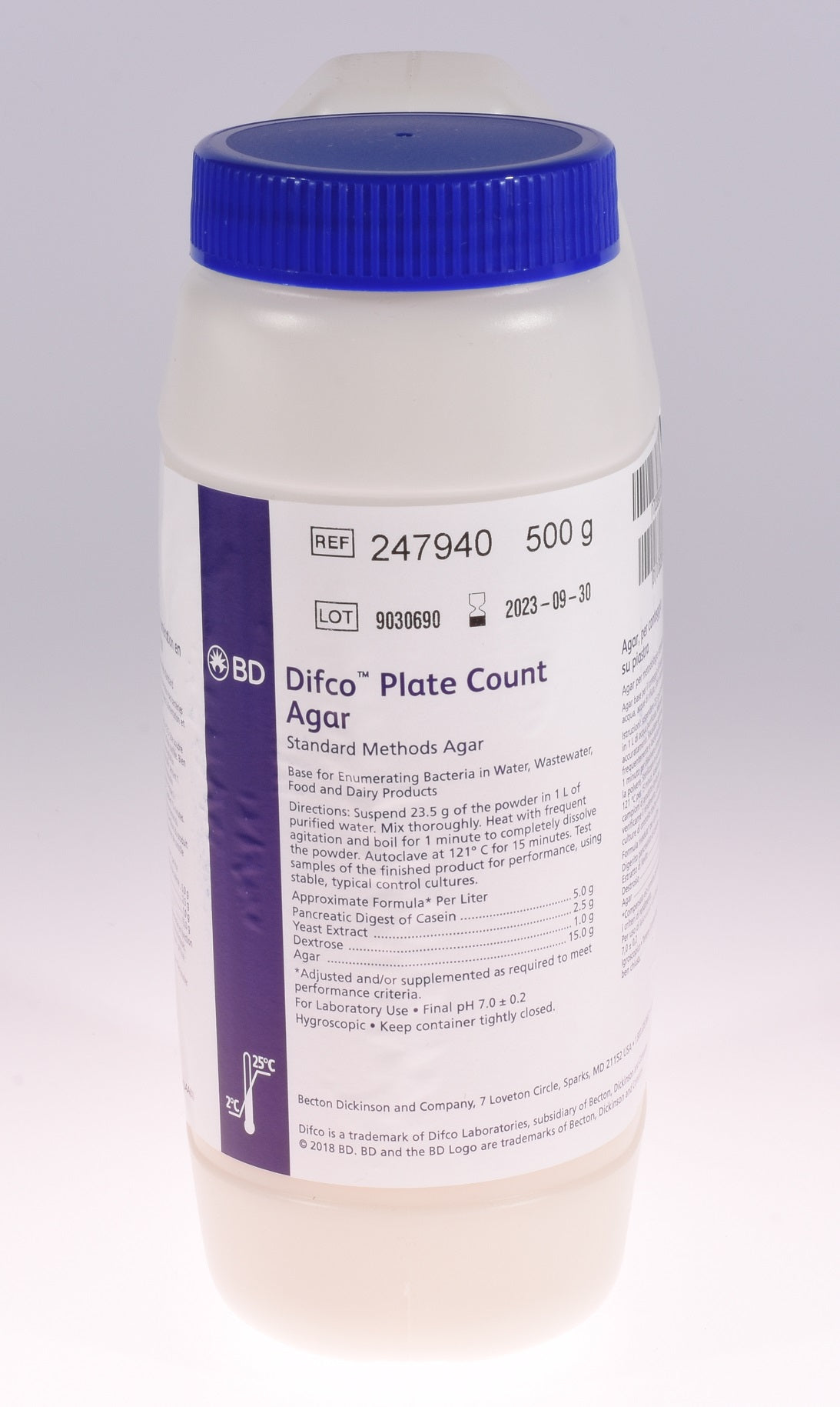 Agar Métodos Estándar Difco® – Productos Biológicos Hyla