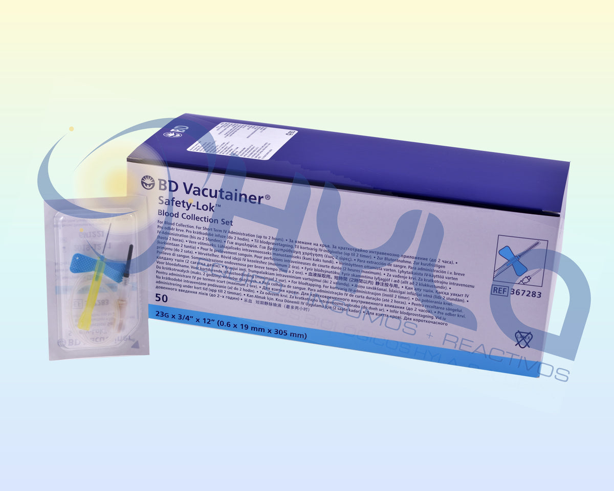 Equipo Alado Azul Safety-Lok® Vacutainer® – Productos Biológicos Hyla