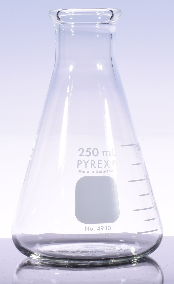 Matraz Erlenmeyer 250 ml. Pyrex ® – Productos Biológicos Hyla