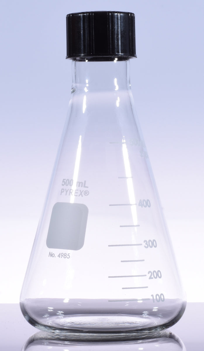 Matraz Erlenmeyer 500 ml con Tapón Pyrex® – Productos Biológicos Hyla